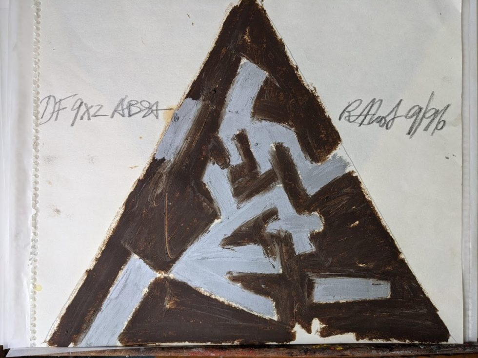 Robert Huot Double Figure Drawing – ROBERT HUOT